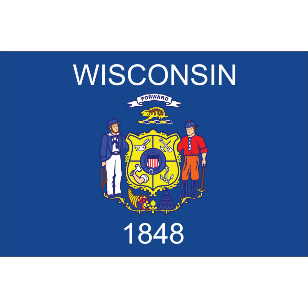 Wisconsin State Flag | Volunteer Flag Company